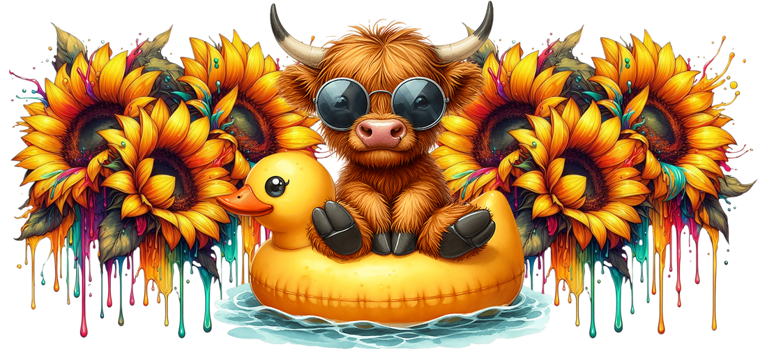 16OZ FLOATY HYLAND COW UVDTF WRAP – WRAP THAT CUP